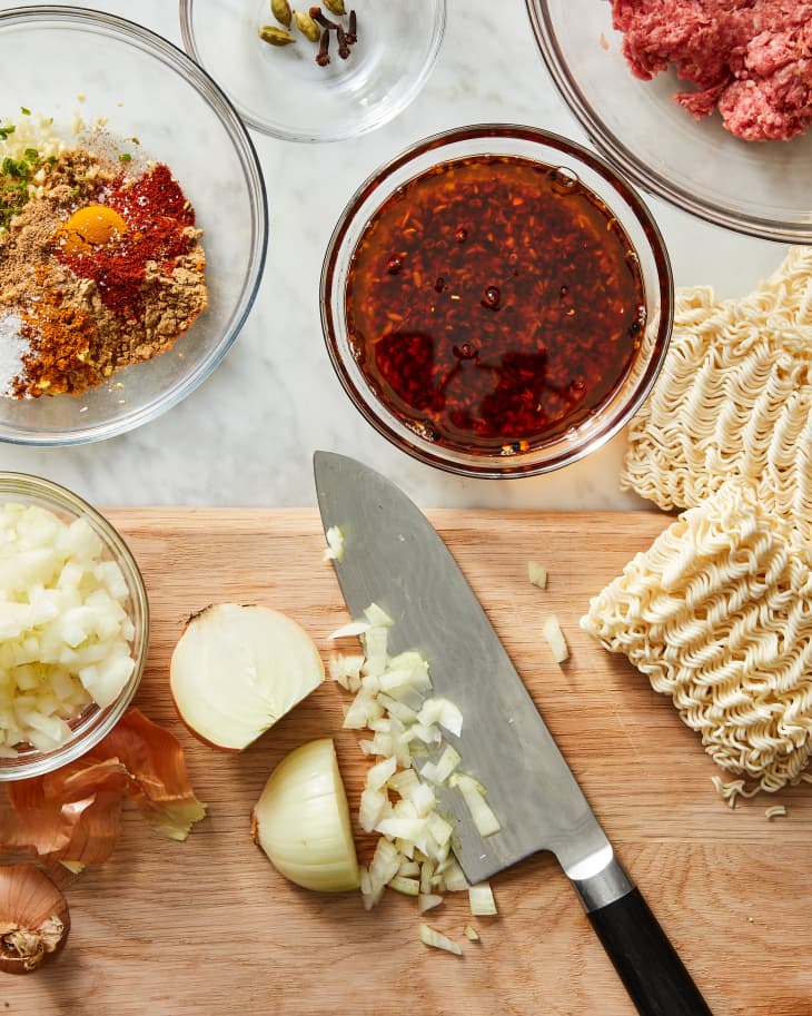 Keema Maggi with Achari Chili Oil | The Kitchn