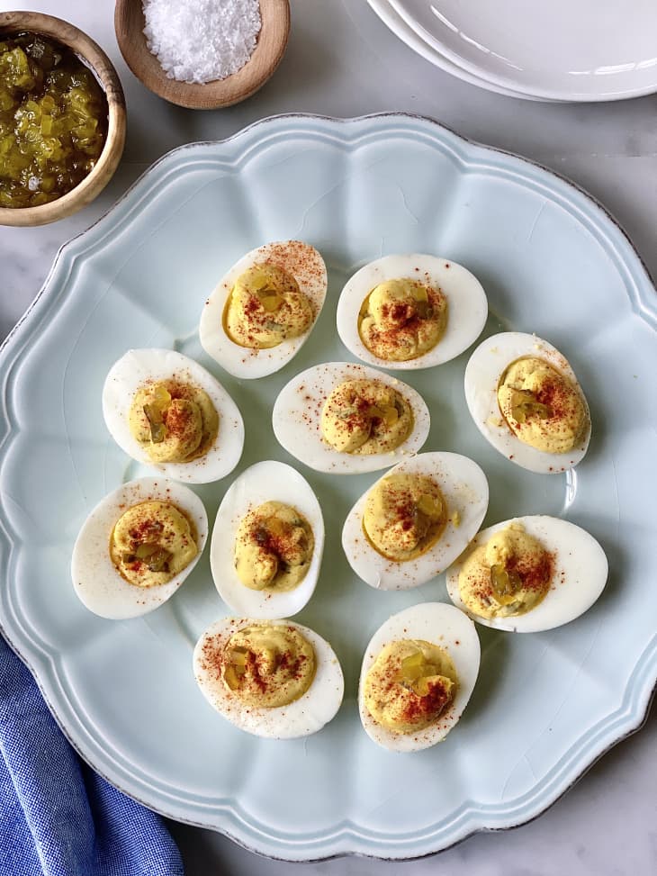 Southern Deviled Eggs Recipe With Sweet Pickle Relish Kitchn