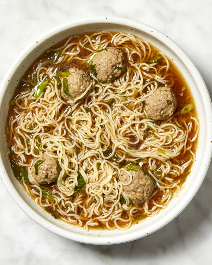 Thai Meatball Noodle Soup Recipe | The Kitchn