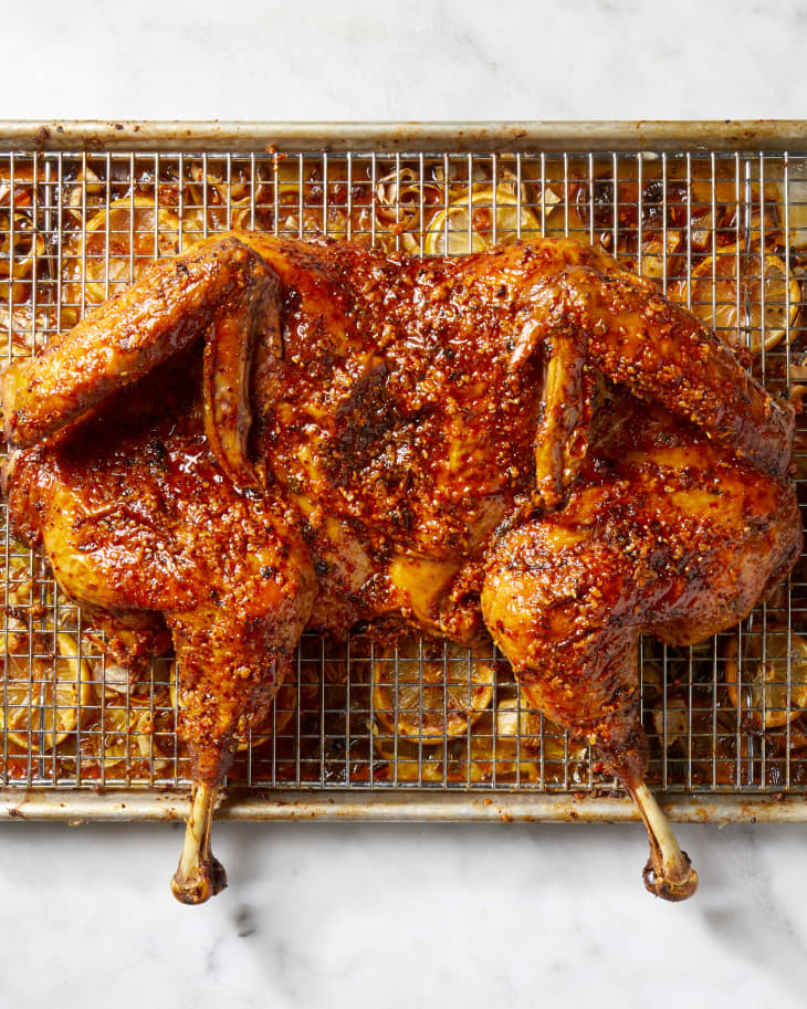 Chili Crisp Spatchcock Turkey Recipe | The Kitchn