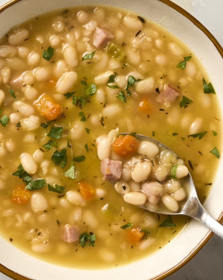Navy Bean Soup Recipe Hearty Ham Version The Kitchn