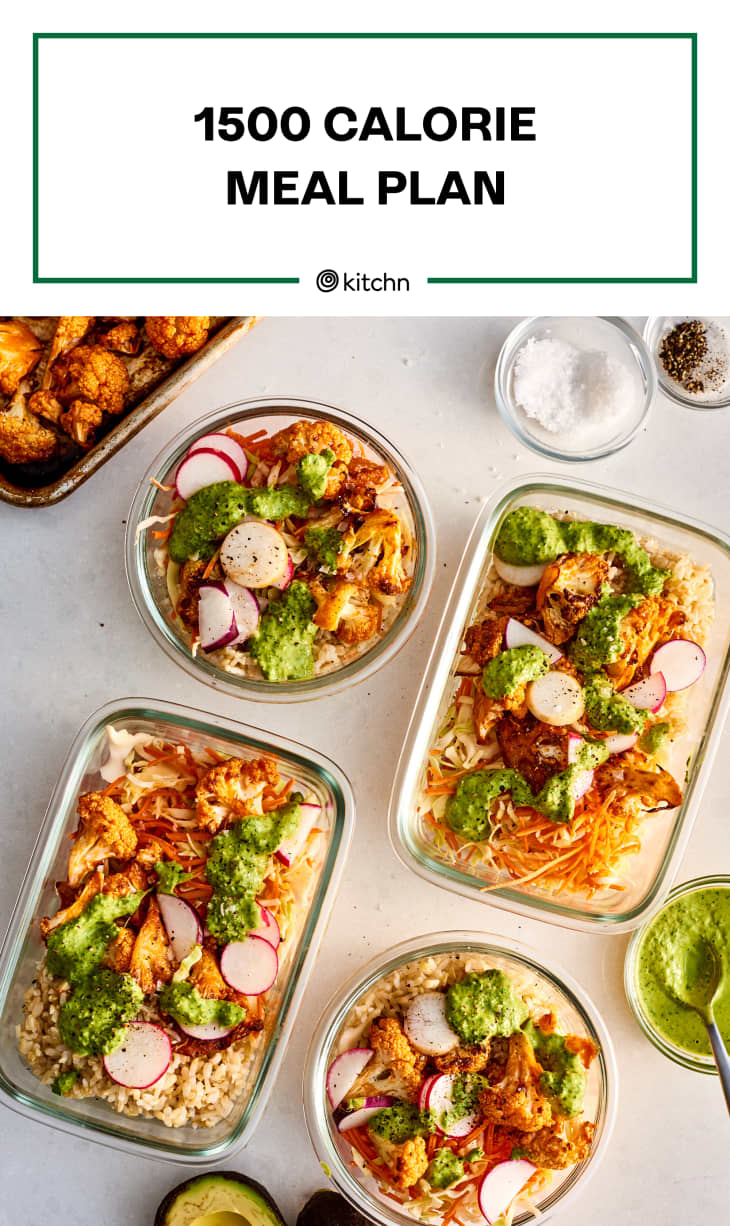 1500 Calorie Meal Plan | The Kitchn