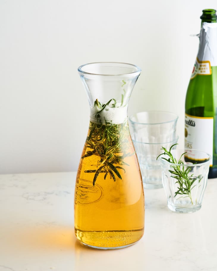 Pitcher Cocktail Recipe: Sparkling Rosemary Cider | Kitchn