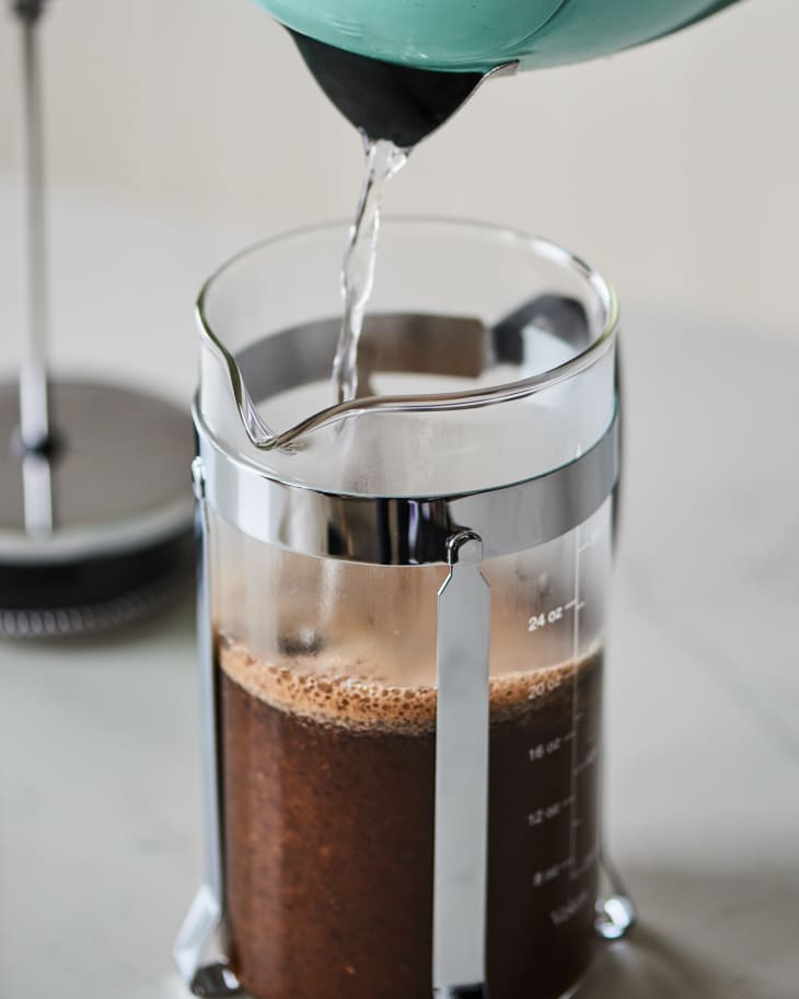How Much Grounds French Press Water coffee press french temperature ...