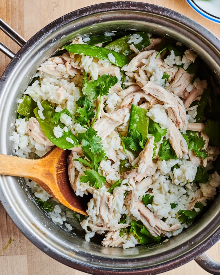 One-Pot Coconut-Cilantro Rice with Chicken | Kitchn