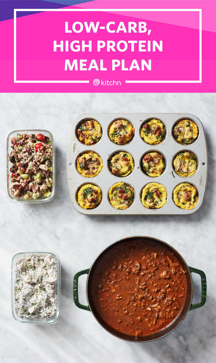 One-Week Low-Carb, High-Protein Meal Prep Plan | The Kitchn