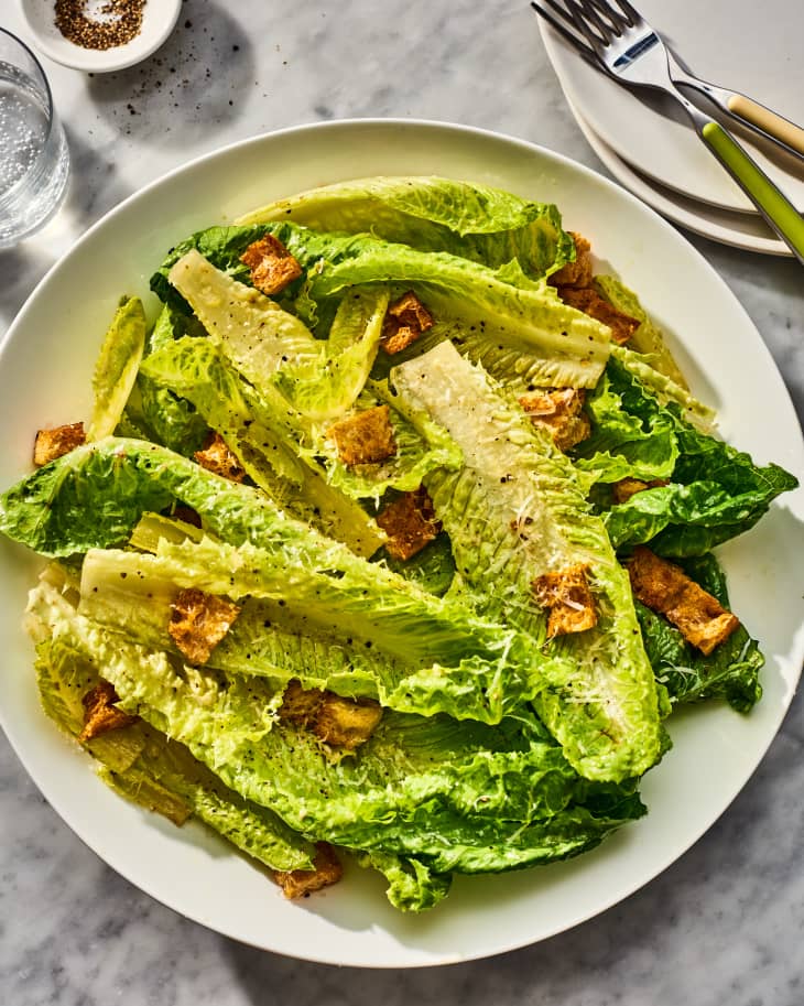 I Tried 4 Popular Caesar Salad Recipes And Found The Best One The Kitchn