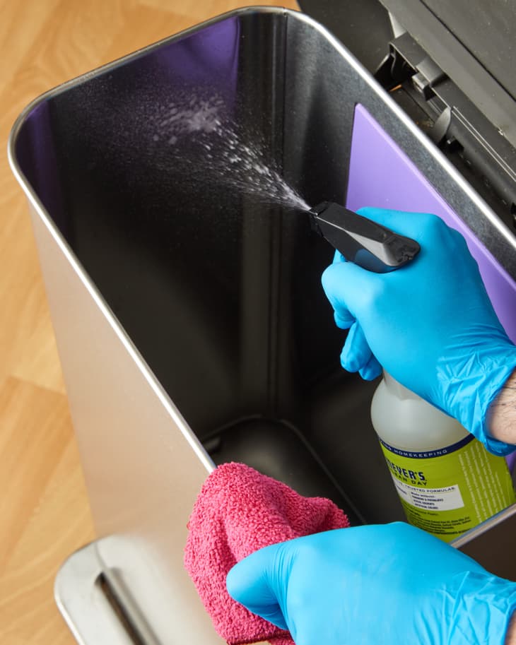 The Best Ways to Clean a Dirty Kitchen Trash Can | The Kitchn
