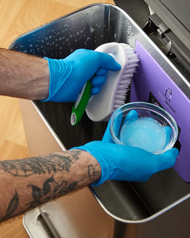 The Best Ways to Clean a Dirty Kitchen Trash Can | The Kitchn