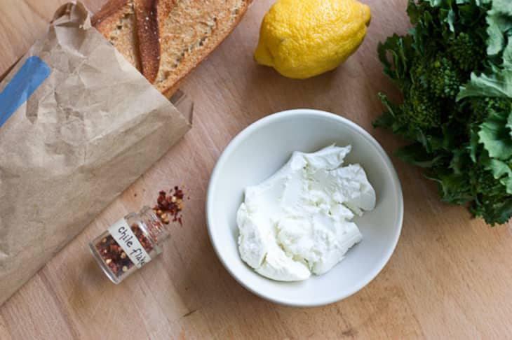 Spring Appetizer Recipe: Goat Cheese Rapini Toasts | The Kitchn