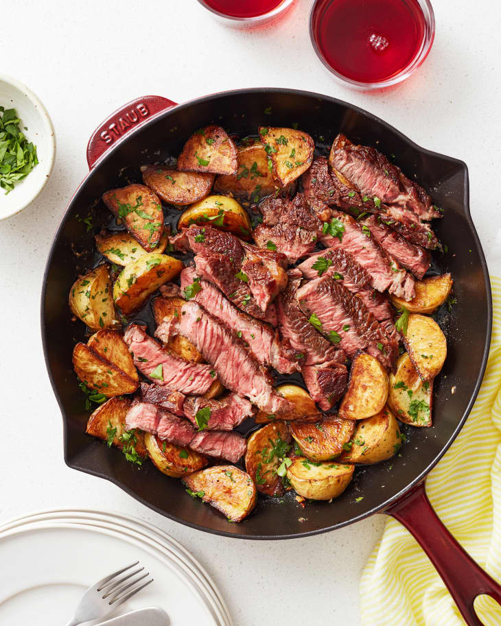 Garlic Butter Steak and Potatoes Recipe (Seared) | Kitchn