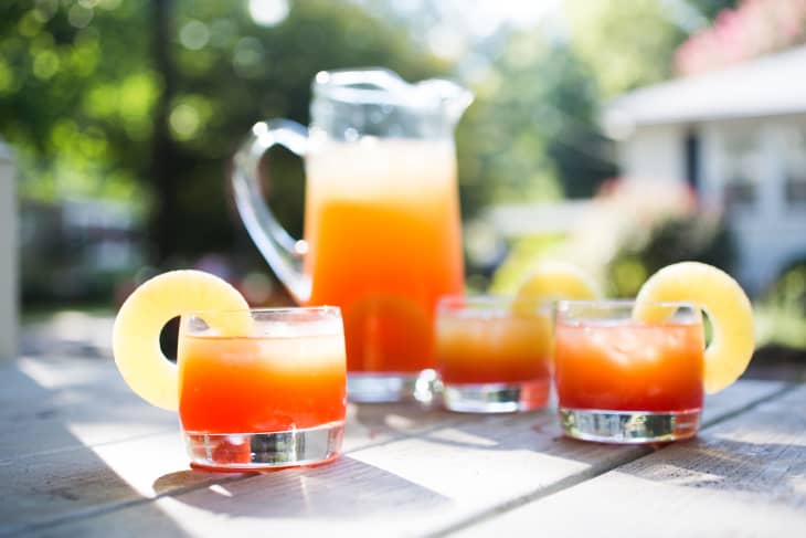 Recipe: Pineapple Rum Sunset Punch | Kitchn