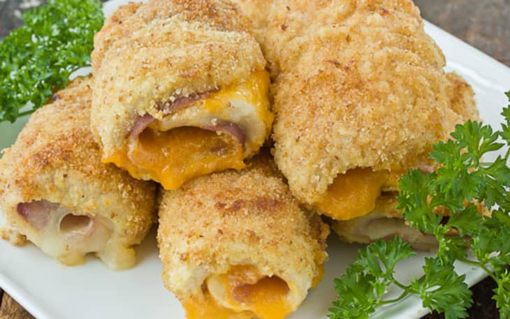 Recipe: Chicken, Ham & Cheddar Roll-Ups | The Kitchn