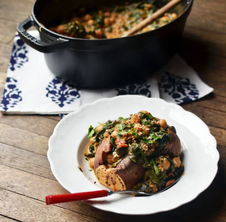 Braised Coconut Spinach & Chickpeas with Lemon | The Kitchn