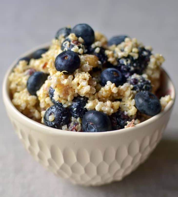 Recipe: Breakfast Grain Salad with Blueberries, Hazelnuts & Lemon | Kitchn
