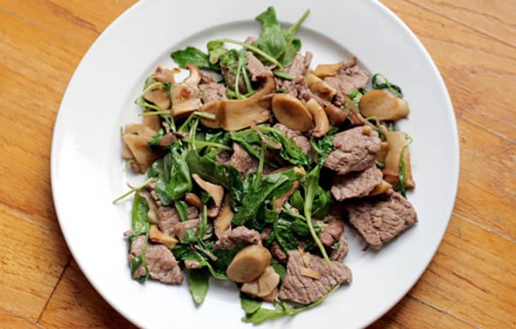 Escape to Italy with a Recipe: Straccetti con Rucola e Funghi | The Kitchn