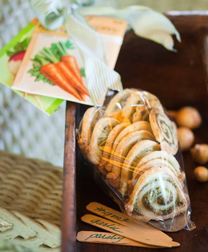 Faux Escargot Pastry Swirls in a Garden Trowel | Kitchn