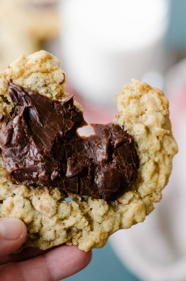 Recipe: Fudge and Walnut Oatmeal Cookies | The Kitchn