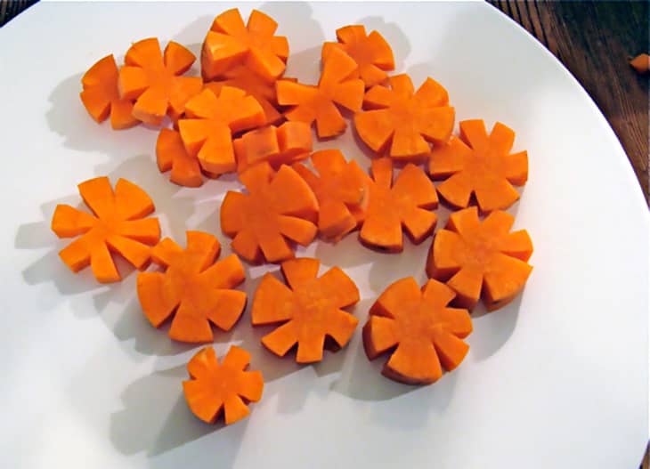 How To Cut Carrots Into Flowers The Kitchn