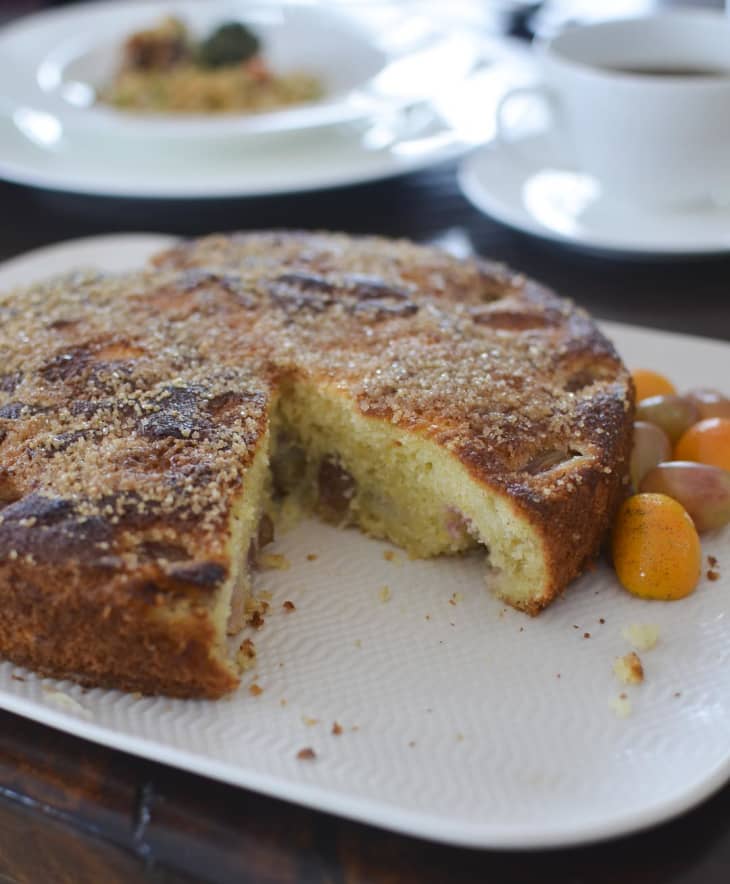 Recipe: Fresh Grape Cake with Luscious Lemon Sauce | The Kitchn