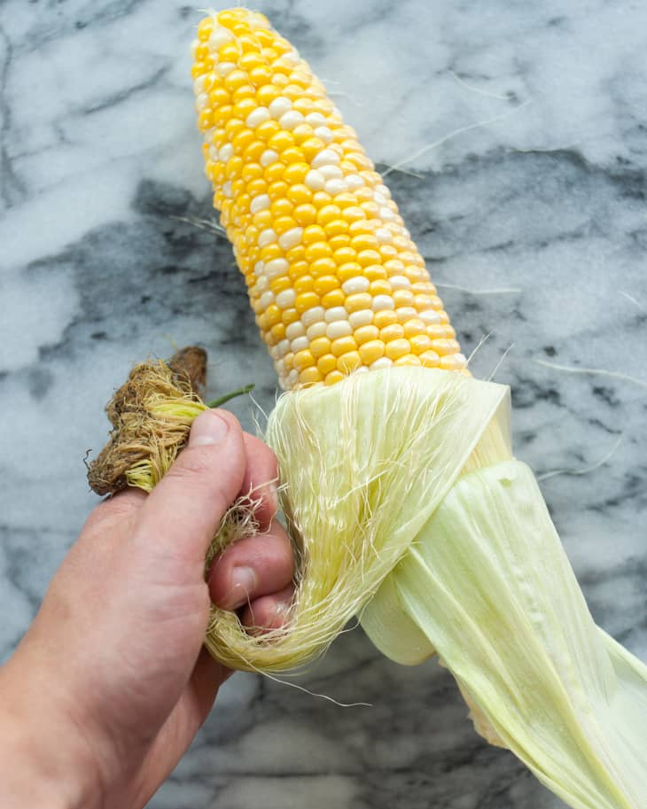 How To Shuck Corn Quickly and Cleanly | The Kitchn