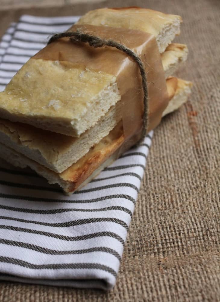 Recipe: Rustic Flatbread with Olive Oil and Sea Salt | The Kitchn