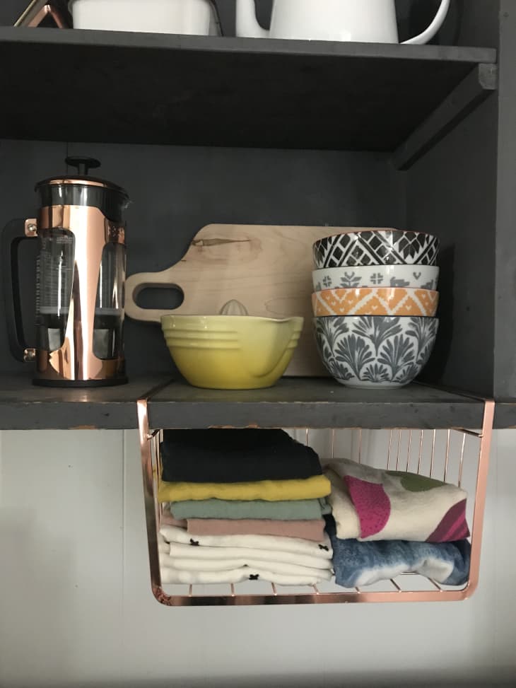 Kitchen Cabinet Shelf Organizer - Copper | The Kitchn