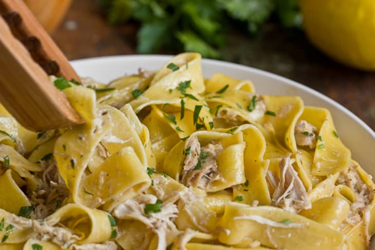 Pasta Recipe: Creamy Braised Chicken with Pappardelle | The Kitchn