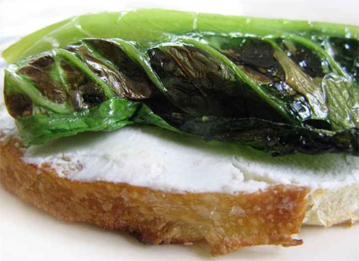 Weekend Snack: Braised Romaine Lettuce Crostinis | The Kitchn