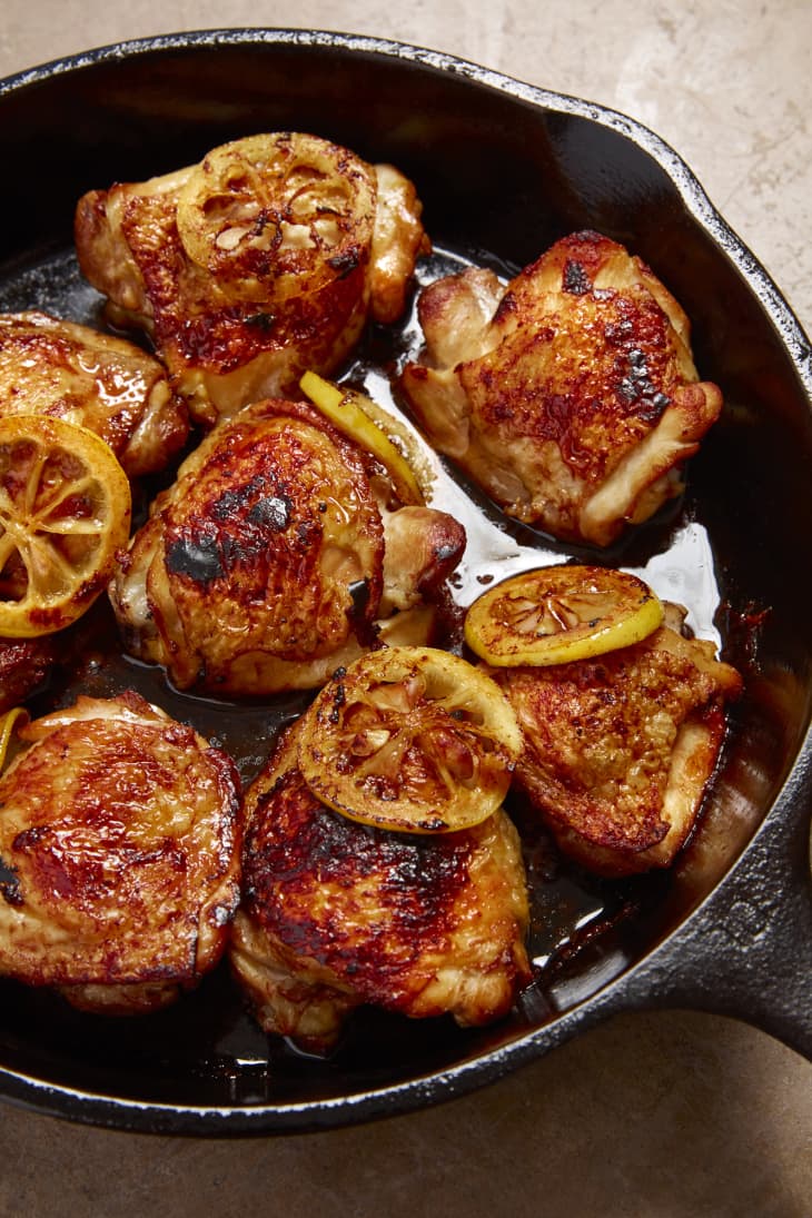 Recipe: Arnold Palmer Pan-Roasted Chicken Thighs | The Kitchn