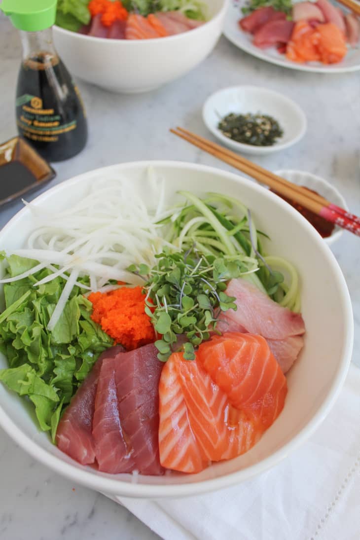 Recipe: Korean Mixed Rice with Sashimi | The Kitchn