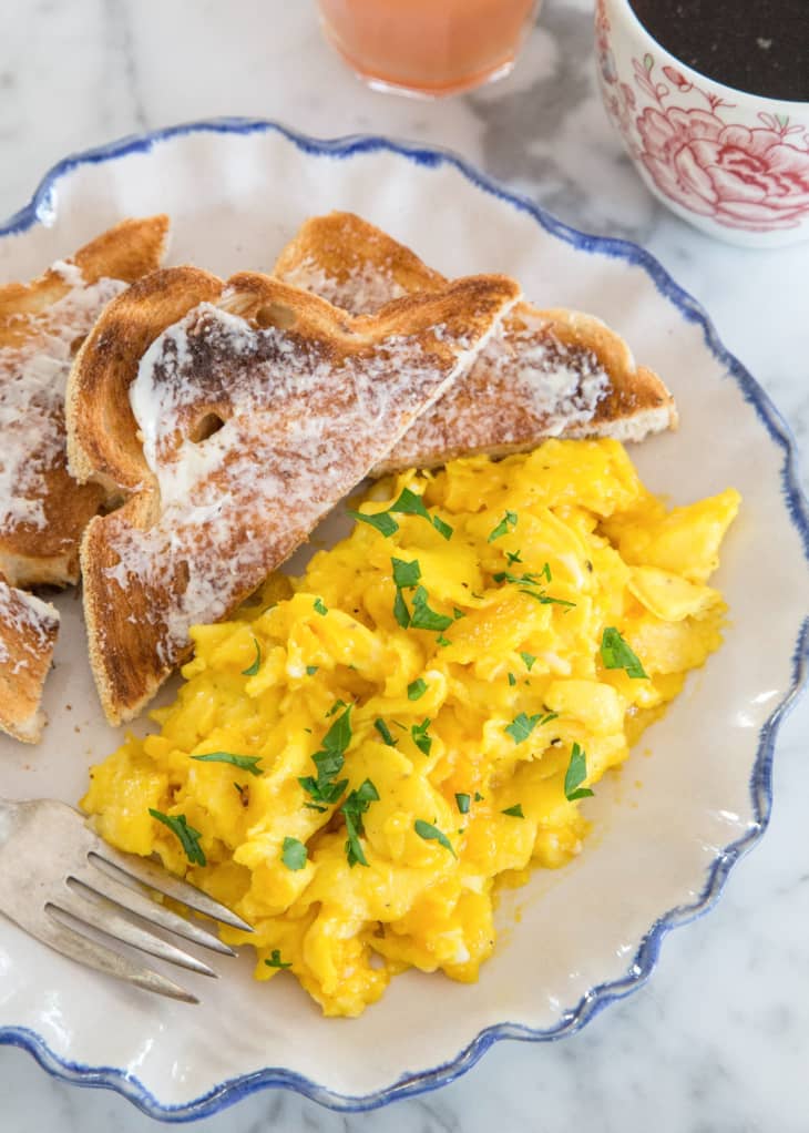 Scrambled Eggs Recipe (Soft, Creamy, and Slow Cooked) | The Kitchn