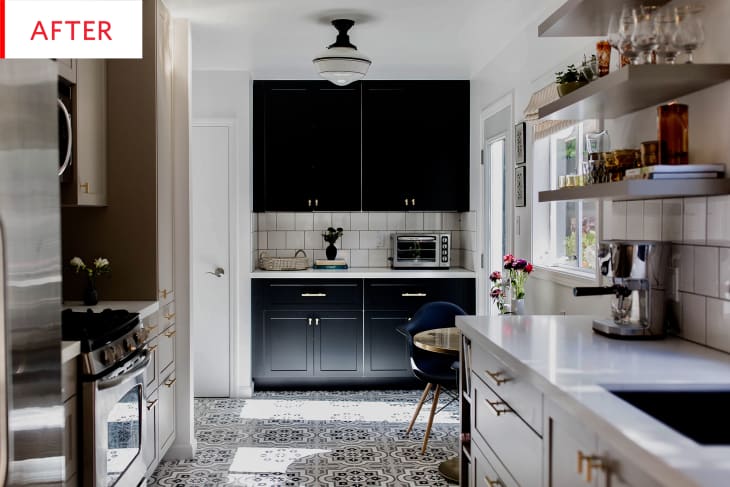 This Dark Galley Kitchen Got a Gorgeous Makeover | The Kitchn