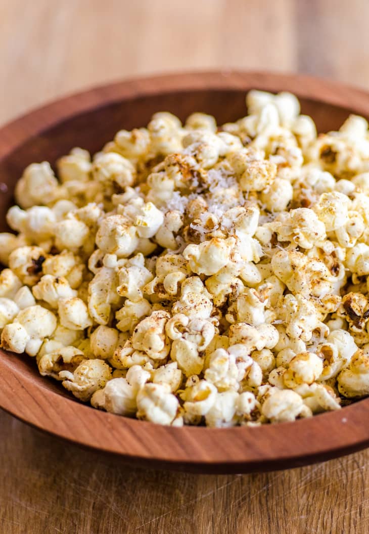 Snack Recipe: Cheesy Spicy Popcorn | The Kitchn