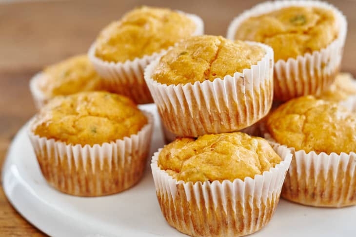 Recipe: Savory Tomato-Basil Morning Muffins | Kitchn