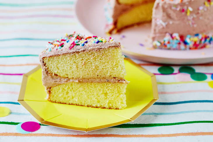 Classic Birthday Cake Recipe: Yellow Cake with Sprinkles | Cubby