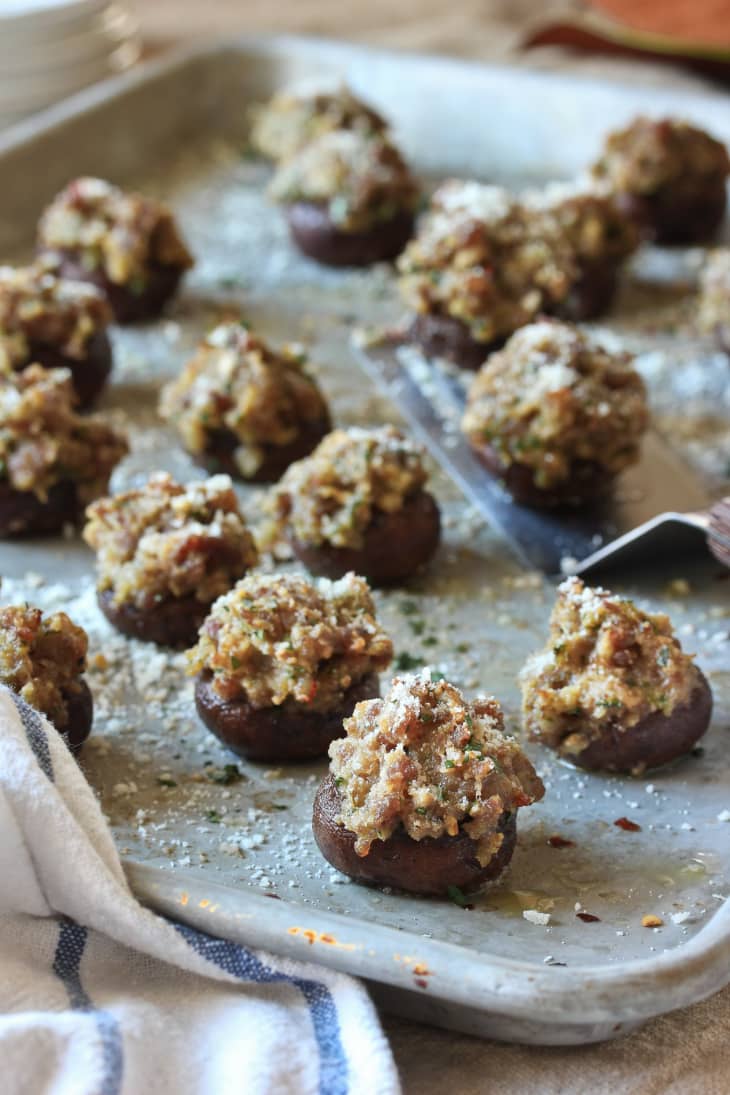 Sausage Stuffed Mushrooms Recipe (Simple & Flavorful) | The Kitchn