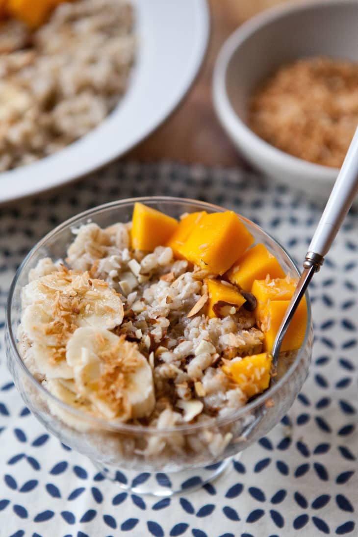 Recipe: Breakfast Barley Bowl with Mango, Coconut, and Banana | Kitchn