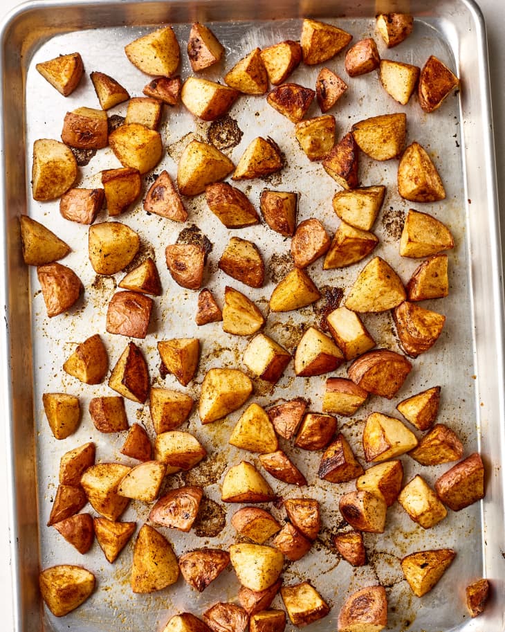 3-Ingredient Sheet Pan Cajun Spiced Potatoes | The Kitchn