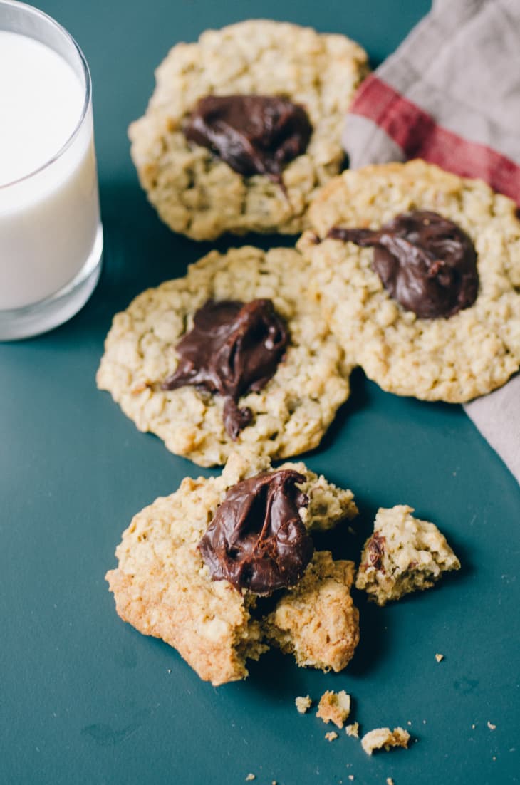 Recipe: Fudge and Walnut Oatmeal Cookies | The Kitchn