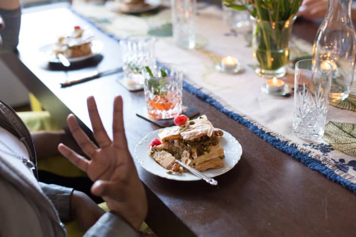 Recipe: Honeyed Phyllo Stacks with Pistachios, Spiced Fruit & Yogurt ...