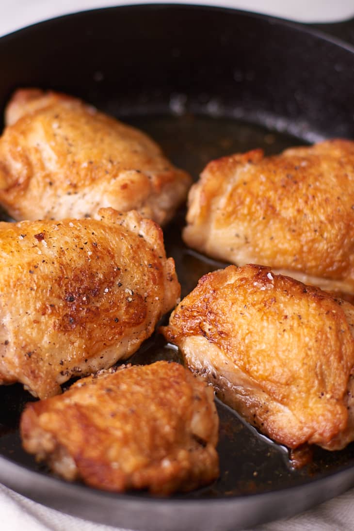 Crispy Chicken Thighs with Fresh Cherry Salsa | The Kitchn