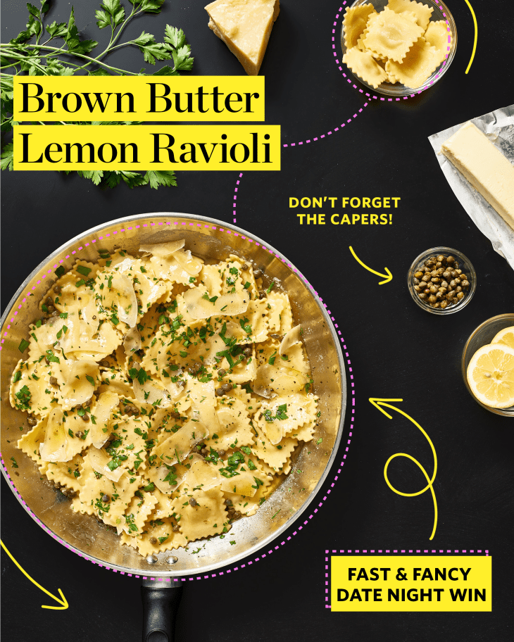 Lemon Caper Brown Butter Ravioli | Kitchn | The Kitchn