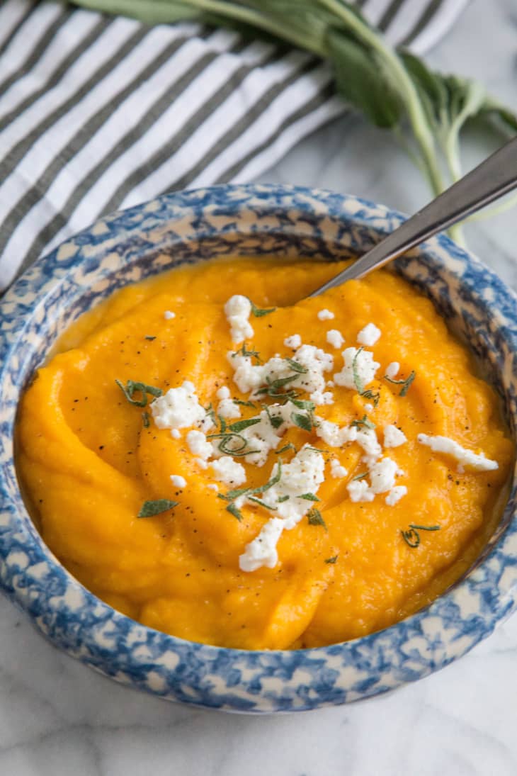 Recipe: Roasted Butternut Squash Purée with Goat Cheese | The Kitchn