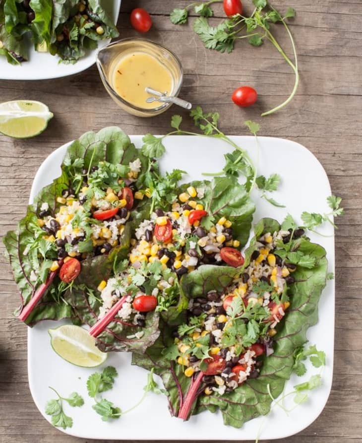 Recipe: Swiss Chard Taco Wraps with Cumin-Lime Sauce | The Kitchn