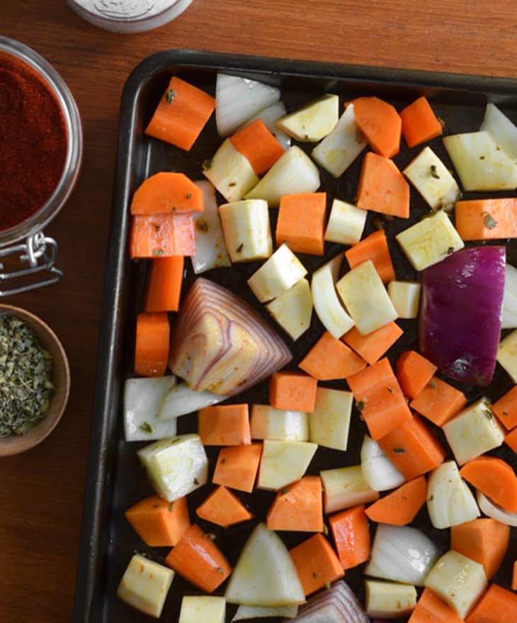 Recipe: Tacos with Roasted Winter Vegetables & Red Cabbage Slaw | The ...