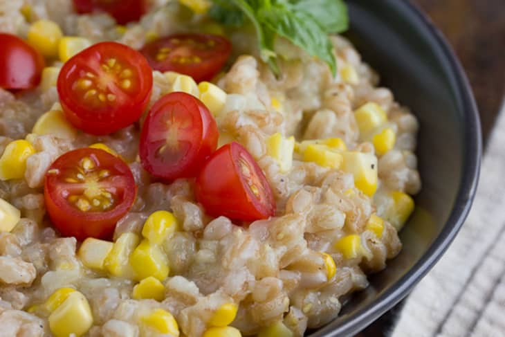 Late Summer Recipe: Farro Risotto with Corn and Tomatoes | The Kitchn