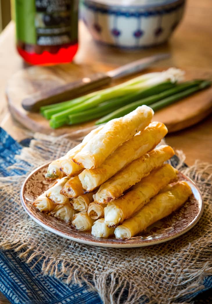 Recipe: Feta & Olive Phyllo Cigars | The Kitchn