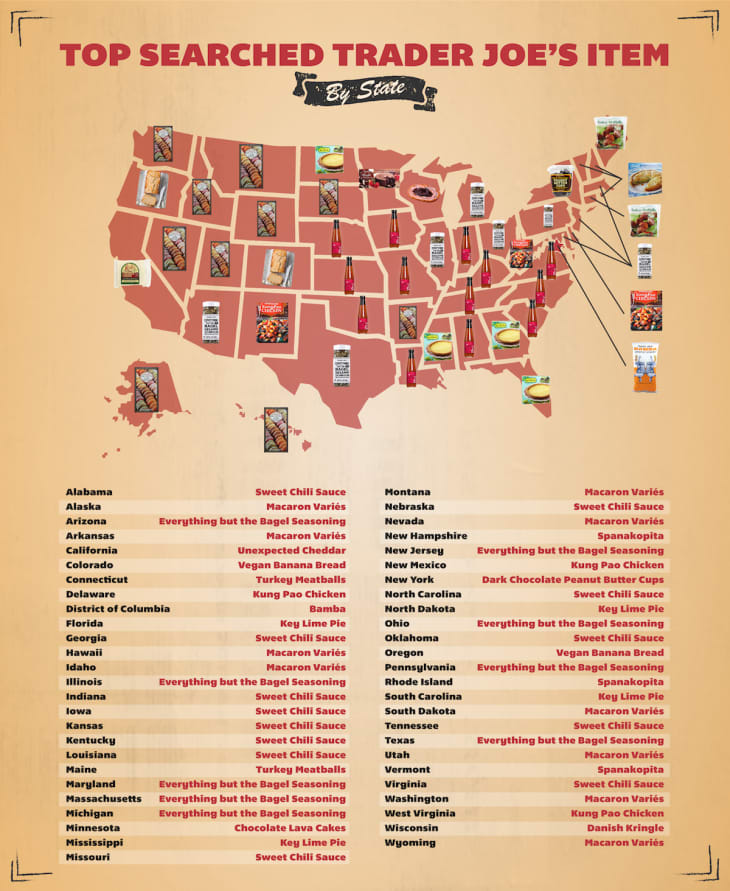 The Most Popular Trader Joe's Product in Every State | The Kitchn