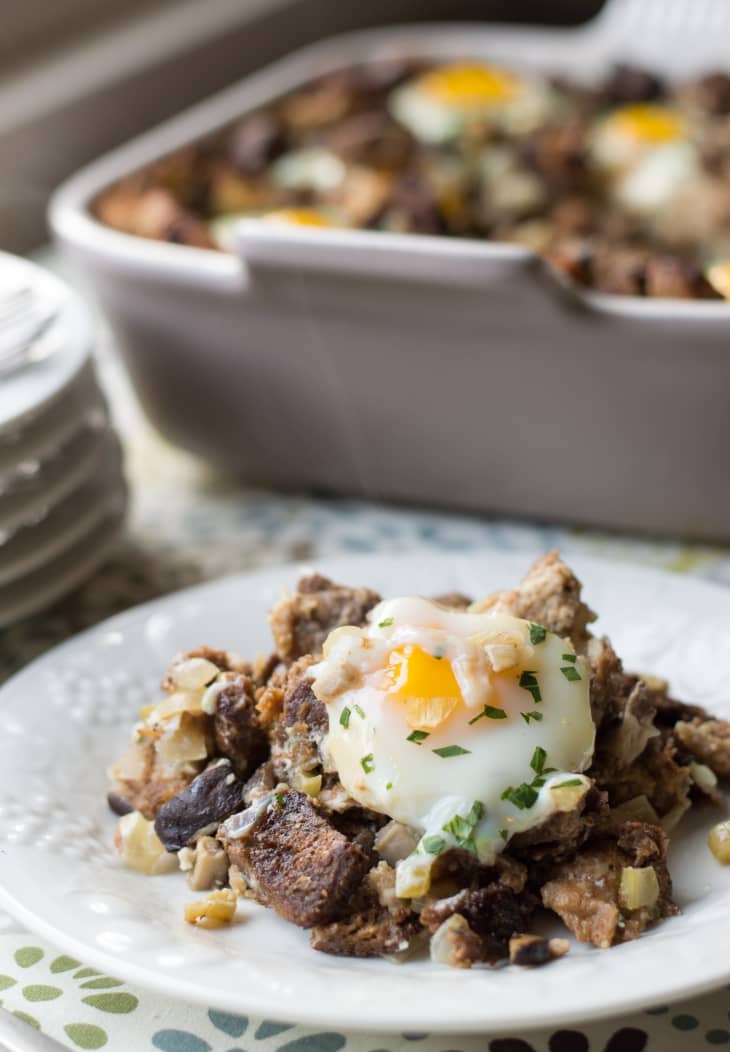 Recipe: Thanksgiving Stuffing Breakfast Strata | The Kitchn
